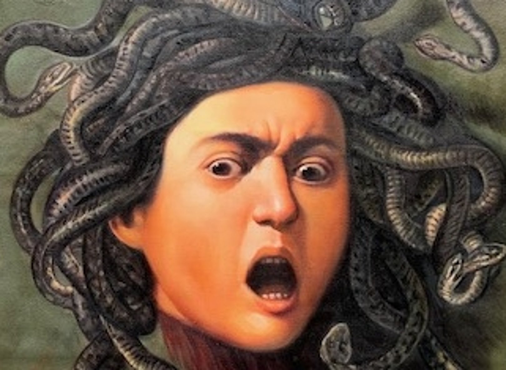 Quadro La Medusa - MASSIMA QUALITA' di Caravaggio, falso d'autore ...